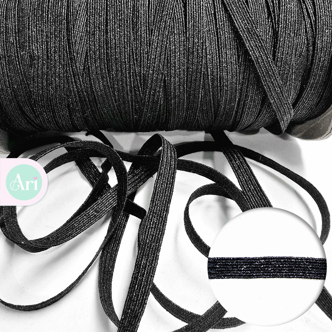 ELASTICO PLANO GLITTER – Ari Manualidades